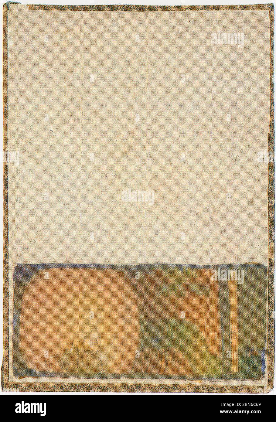 Japon: 'E-Karuta' (carte à jouer), aquarelle de Shigeru Aoki, 1904 ...