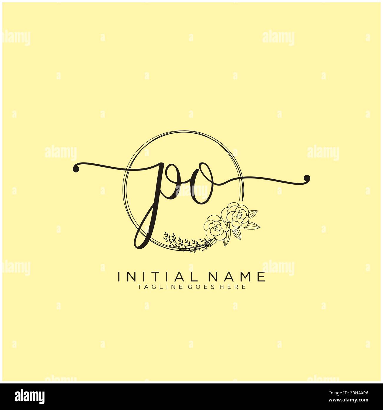 Lettre Po Logo Banque d'images vectorielles - Alamy