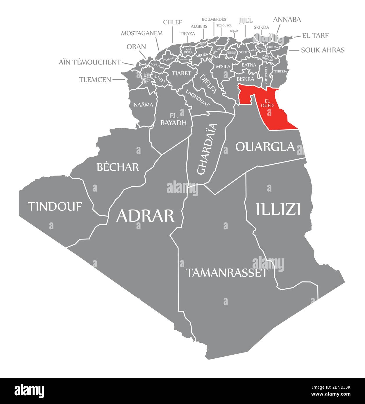El oued algeria Banque d'images vectorielles - Alamy