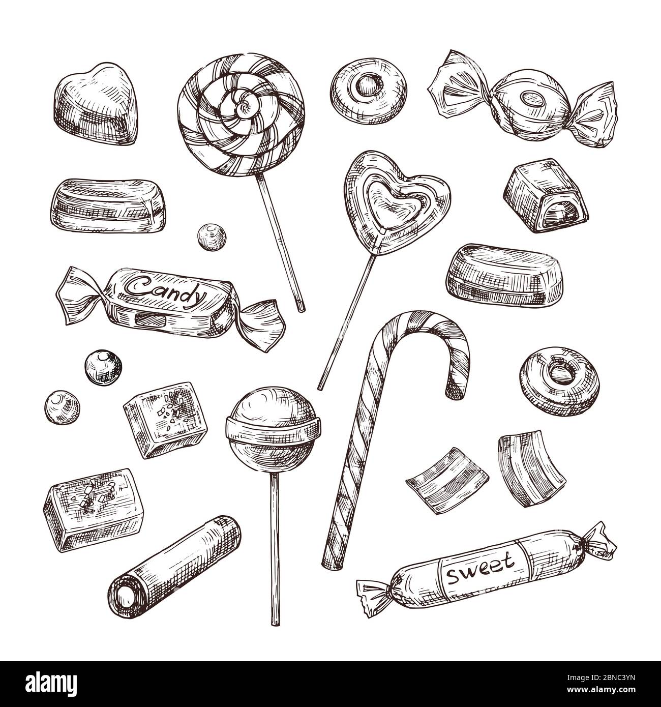 Sucette de bonbons Banque d'images vectorielles - Alamy
