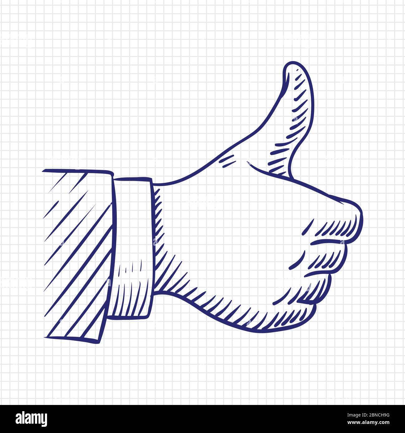 Illustration du symbole pouce en l'air Banque de photographies et d ...