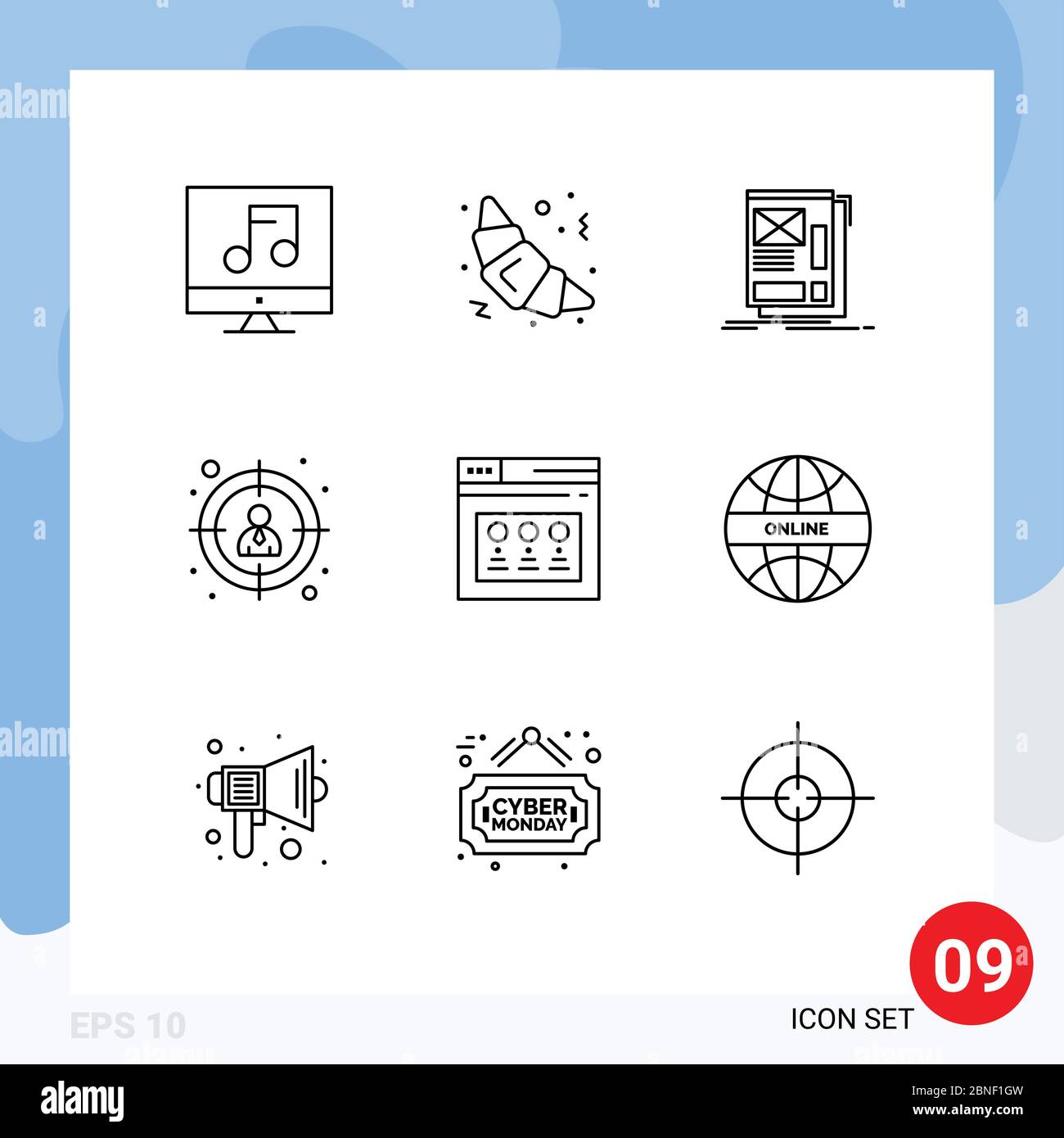 éléments de cadrage Banque d'images vectorielles - Alamy