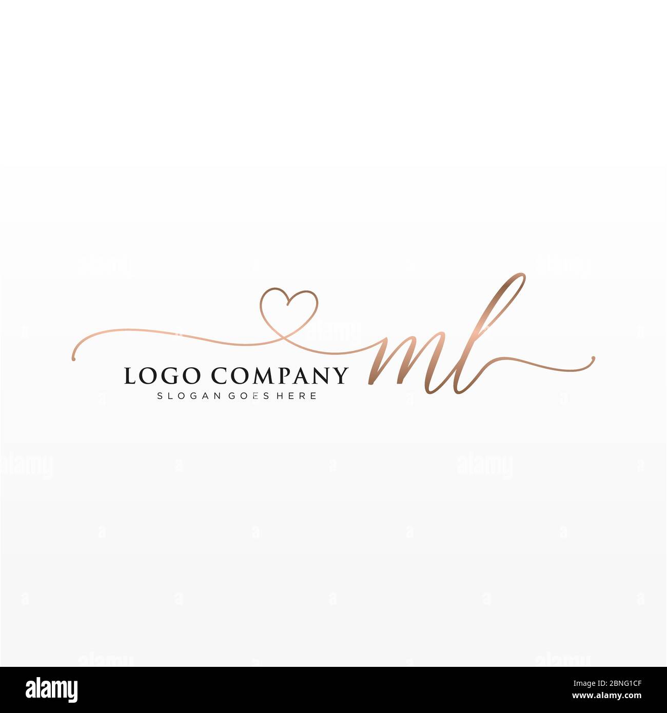 Logo de la lettre ml Banque de photographies et d’images à haute résolution - Alamy