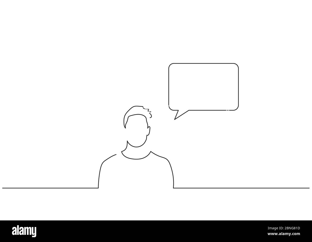 Communication dessin de ligne isolée, dessin d'illustration vectorielle ...