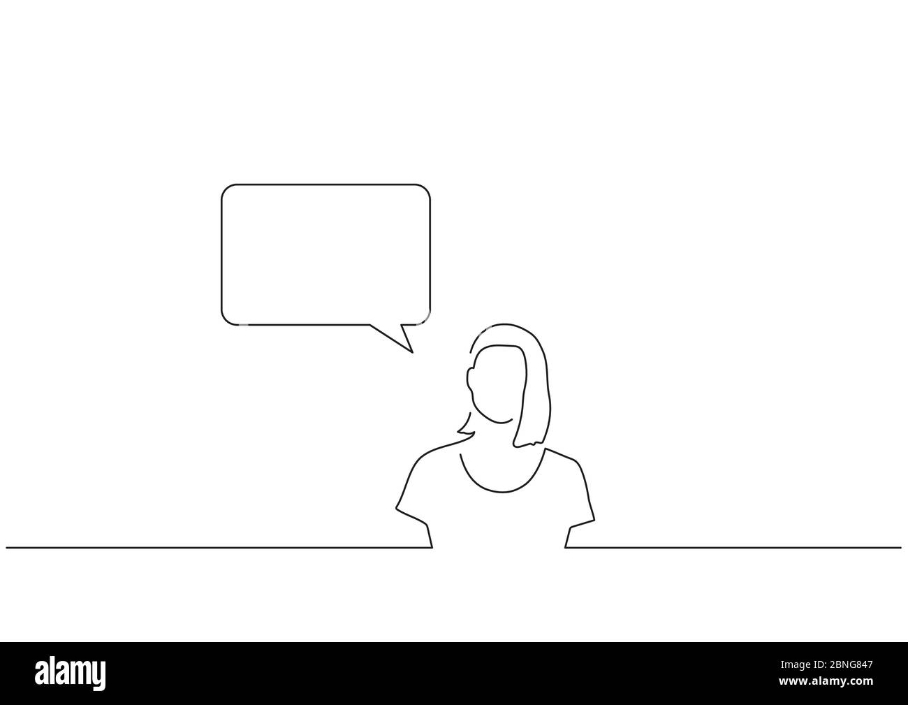 Communication dessin de ligne isolée, dessin d'illustration vectorielle ...