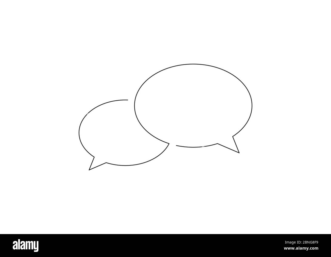 Communication dessin de ligne isolée, dessin d'illustration vectorielle ...