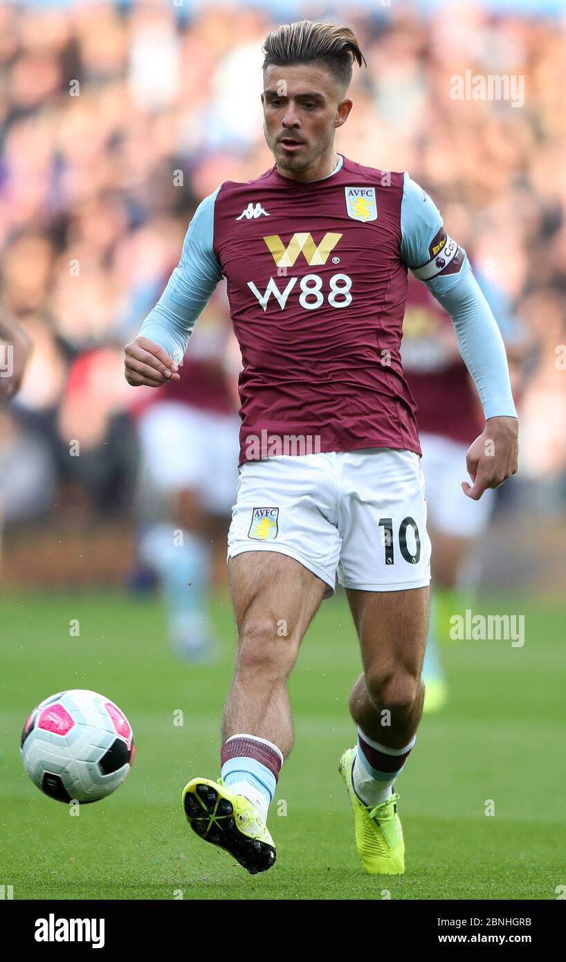 Aston Villa's Jack Grealish au cours de la Premier League match à Villa ...