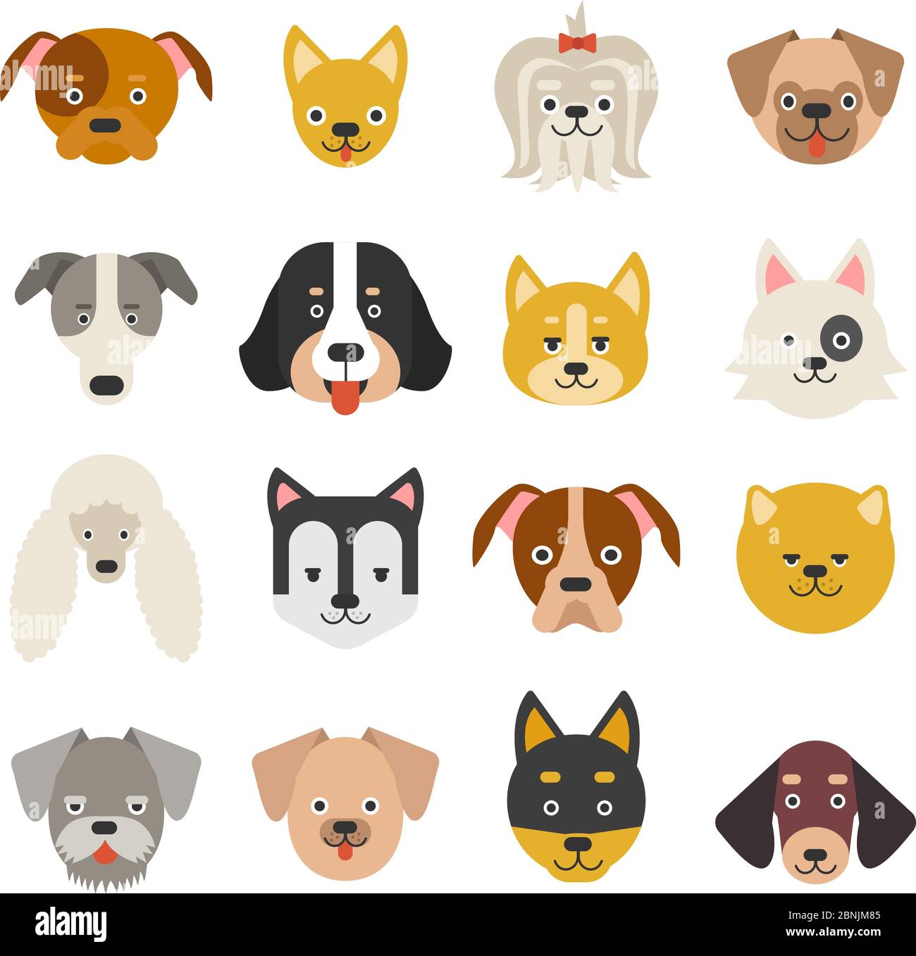 Têtes De Personnage Banque d'images vectorielles - Alamy