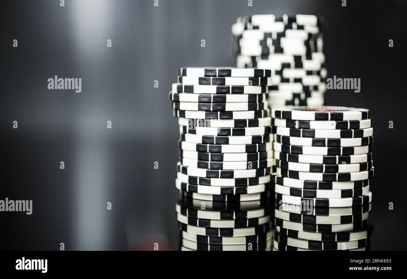 Poker noir et blanc Banque de photographies et d’images à haute ...