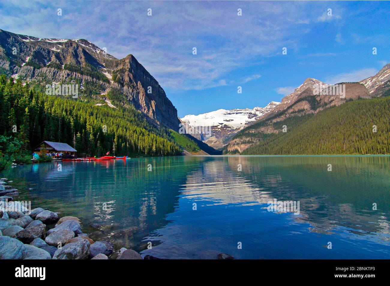 Lac louis et mont victoria Banque de photographies et d’images à haute ...