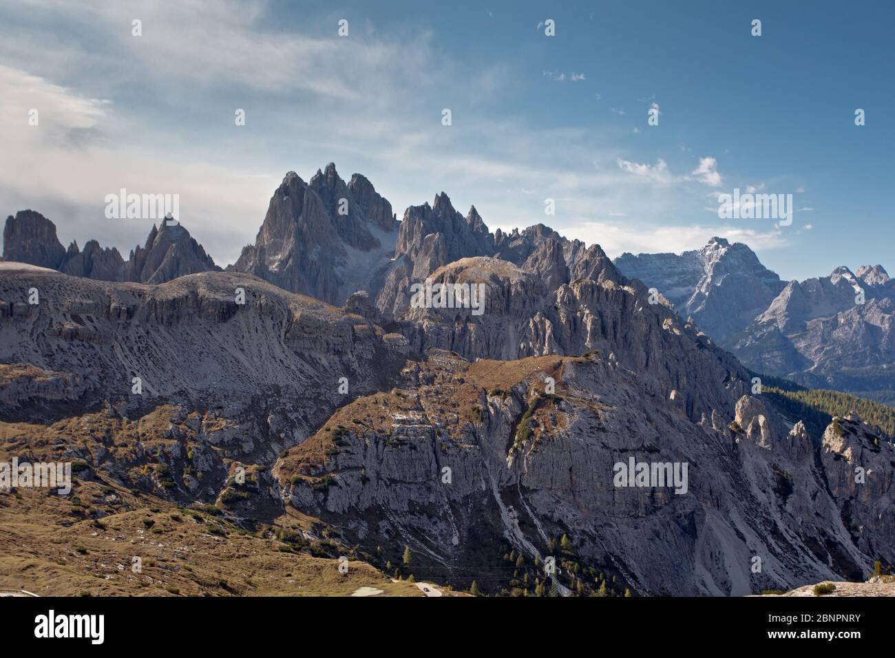 The peaks cadini mountain range Banque de photographies et d’images à ...