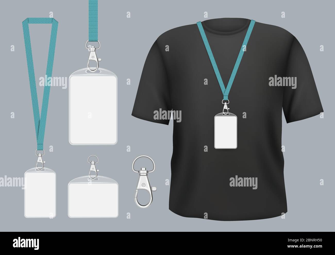 Maquette de badges. Badge de présentation permettant d'accéder aux ...