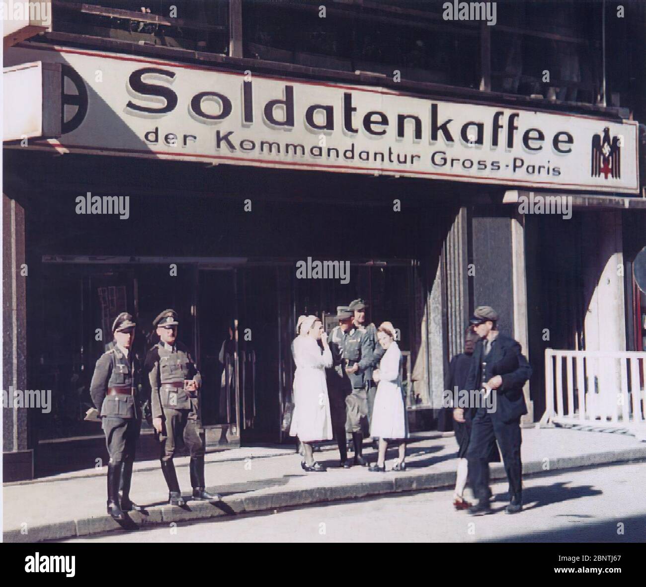 Soldats allemands nazis pendant la Seconde Guerre mondiale Photo Stock ...