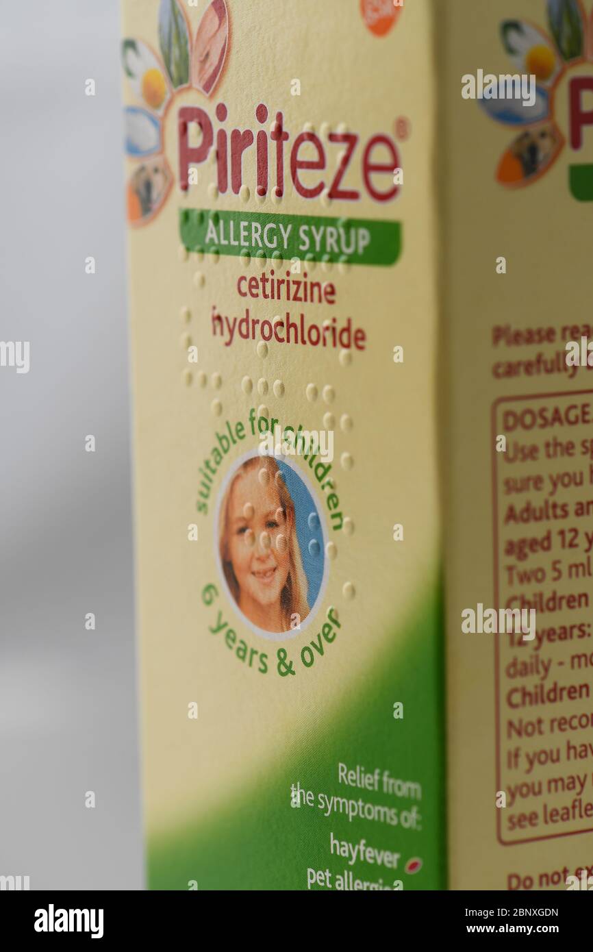 Sirop contre les allergies Banque de photographies et d’images à haute ...