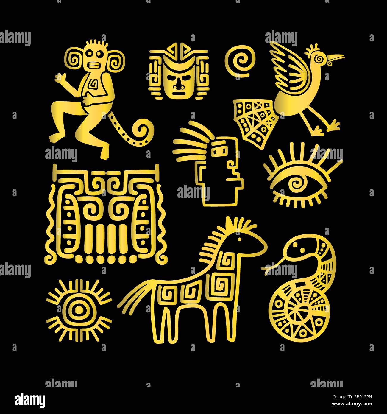 Symbole autochtone Banque d'images vectorielles - Alamy