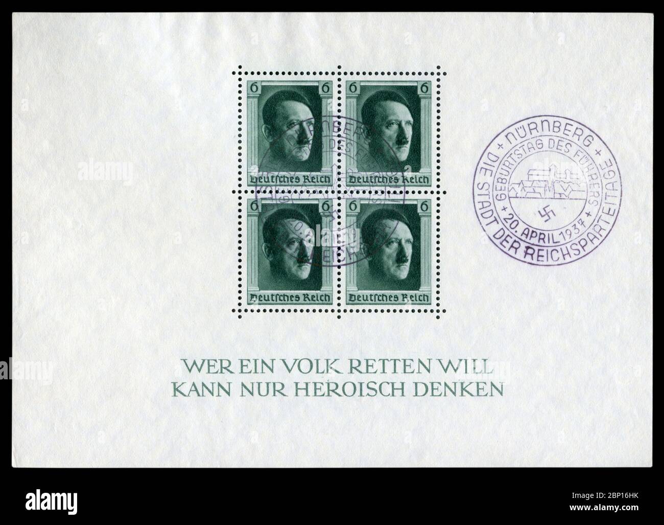 Timbre adolf hitler 20 avril 1937 Banque de photographies et d’images à ...