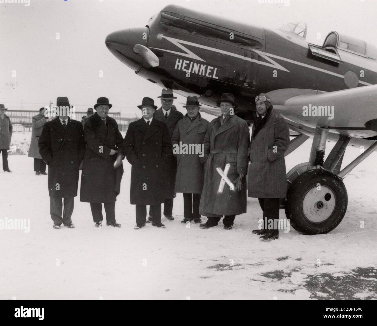 Heinkel He 70 à Tepelhof avec Hermann Göring Heinrich Hoffmann ...