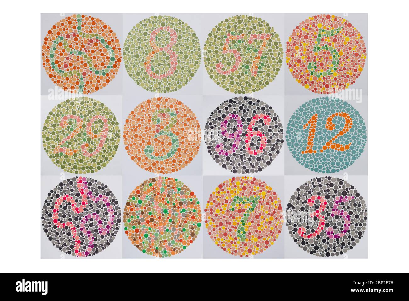 Test ishihara Banque d'images détourées - Alamy