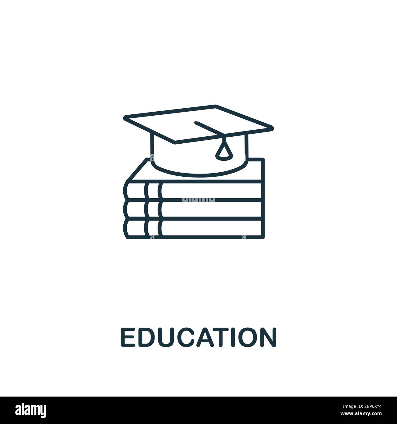 Icône éducation. Symbole de formation simple par élément de ligne pour ...