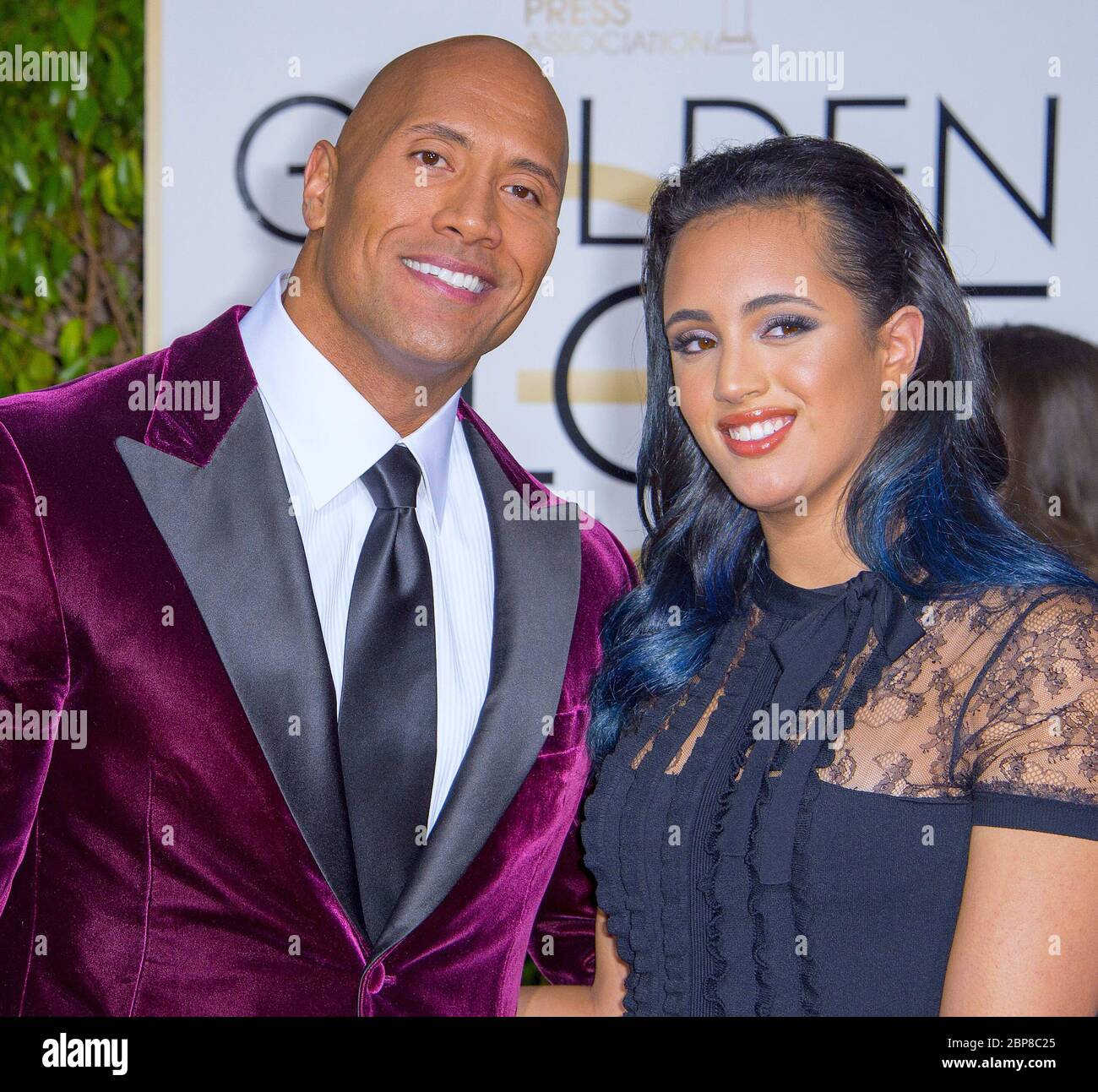 Dwayne johnson and daughter simone alexandra johnson Banque de ...