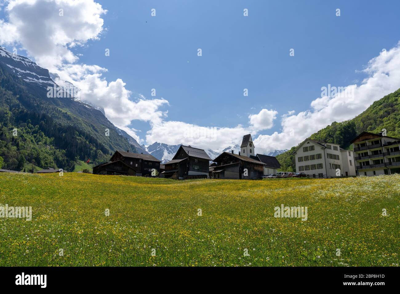 Elm switzerland europe glarus village Banque de photographies et d ...