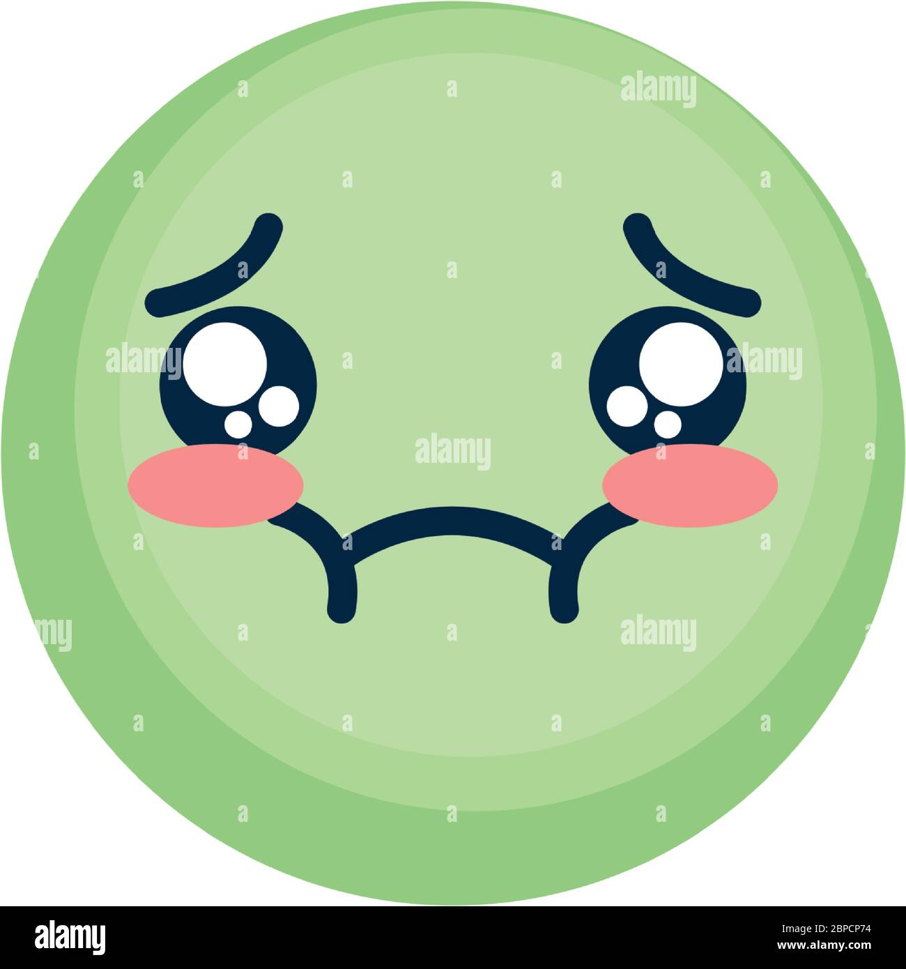 icône de visage emoji nauséabé sur fond blanc, style plat, illustration ...