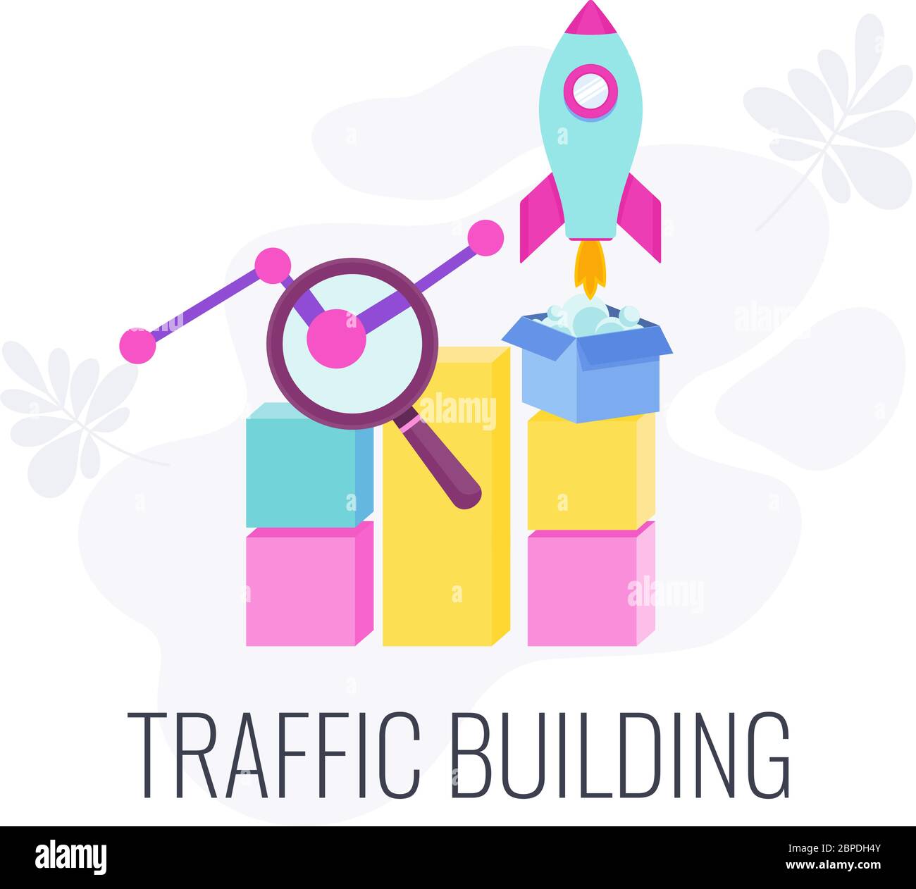 Pictogramme d'infographie sur le trafic Internet. Illustration ...