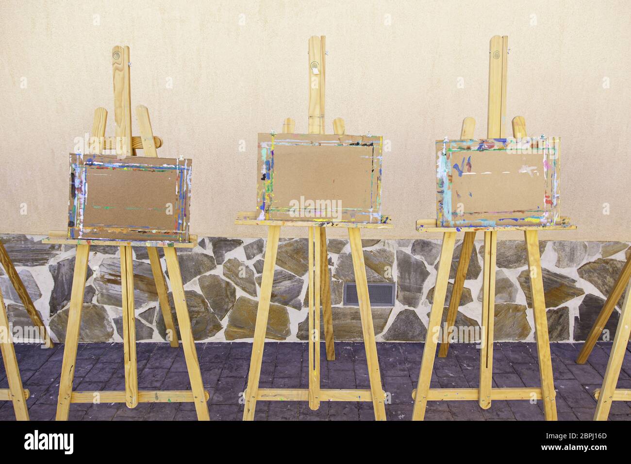 Toile et support pour toiles pour la peinture, le détail de l'art et la ...