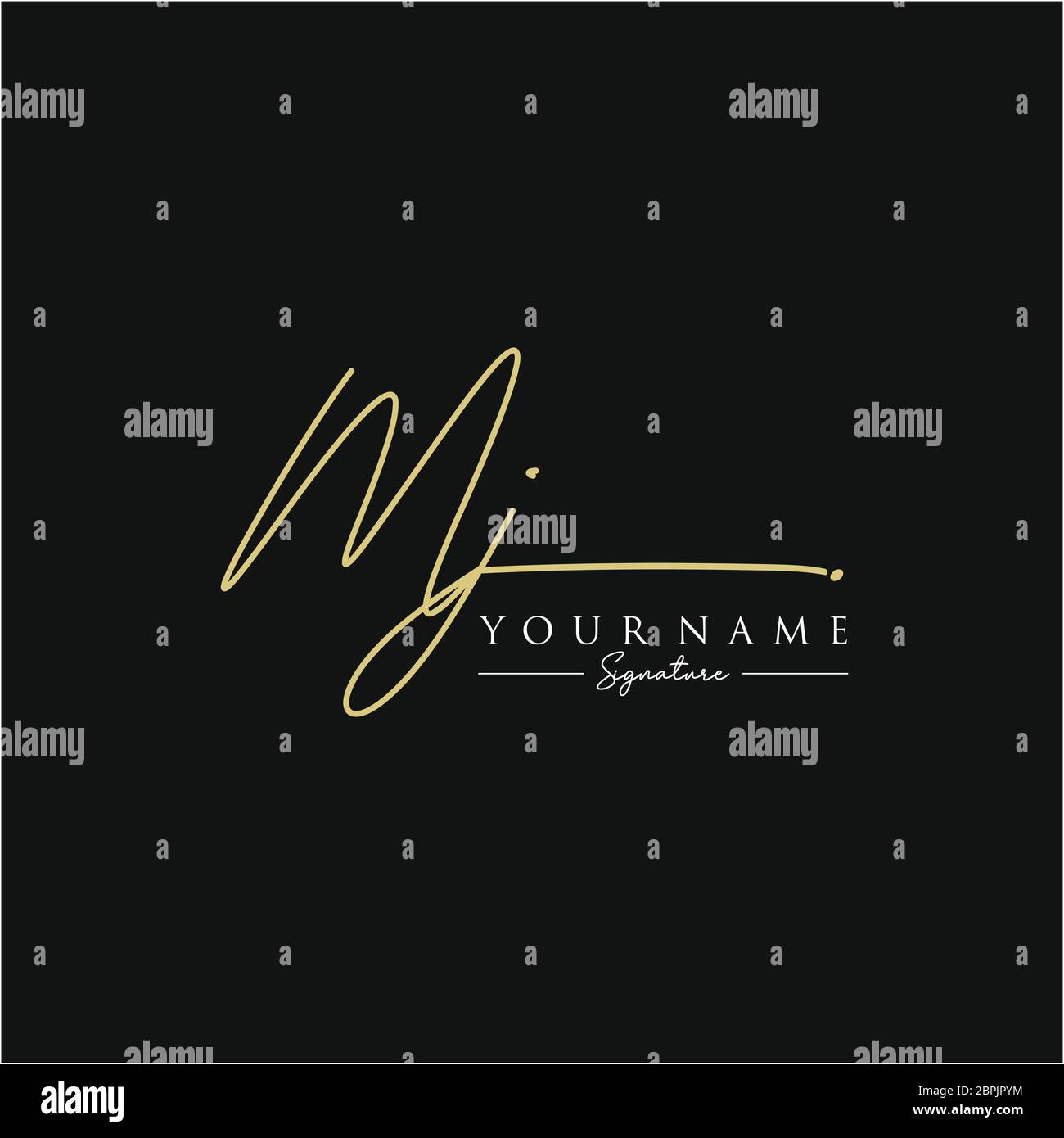 Lettre mj logo Banque de photographies et d’images à haute résolution ...