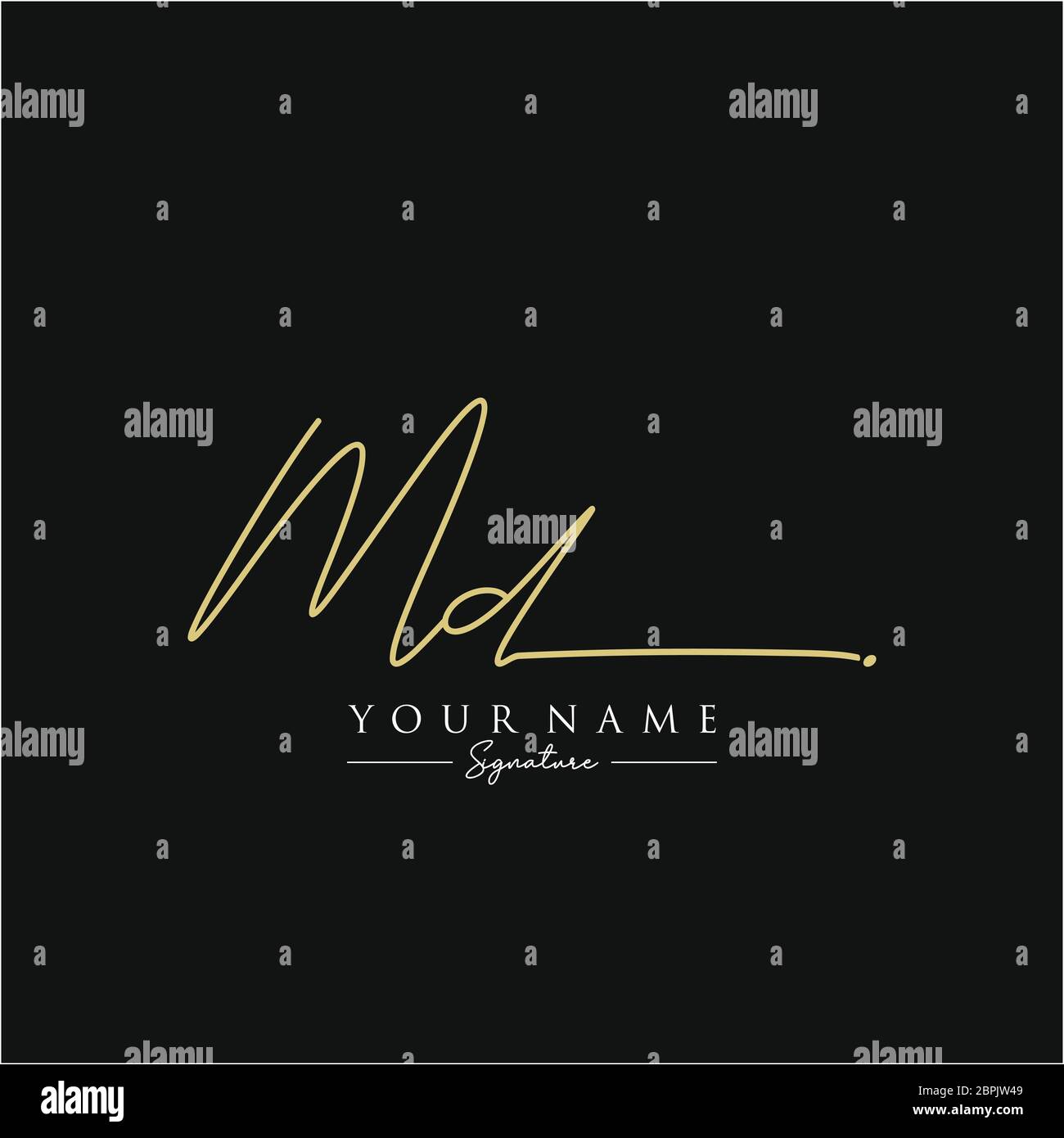 Md logo Banque d'images vectorielles - Alamy