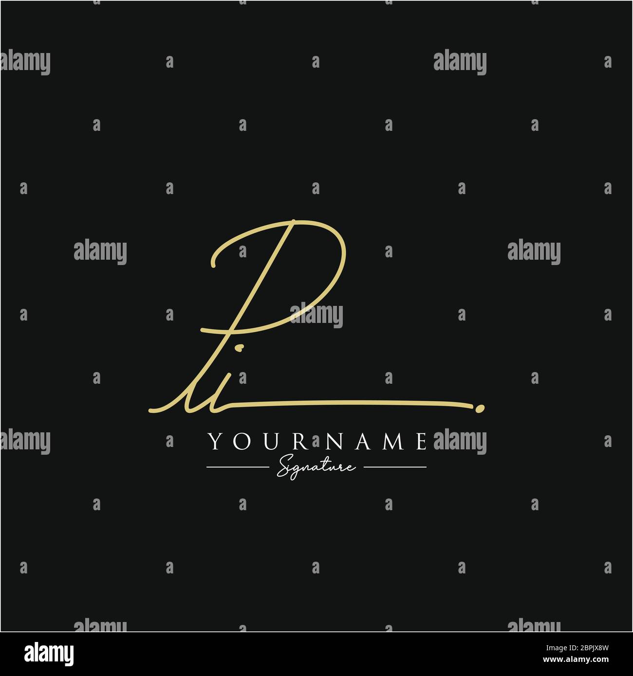 Signature Pi Banque d'images vectorielles - Alamy