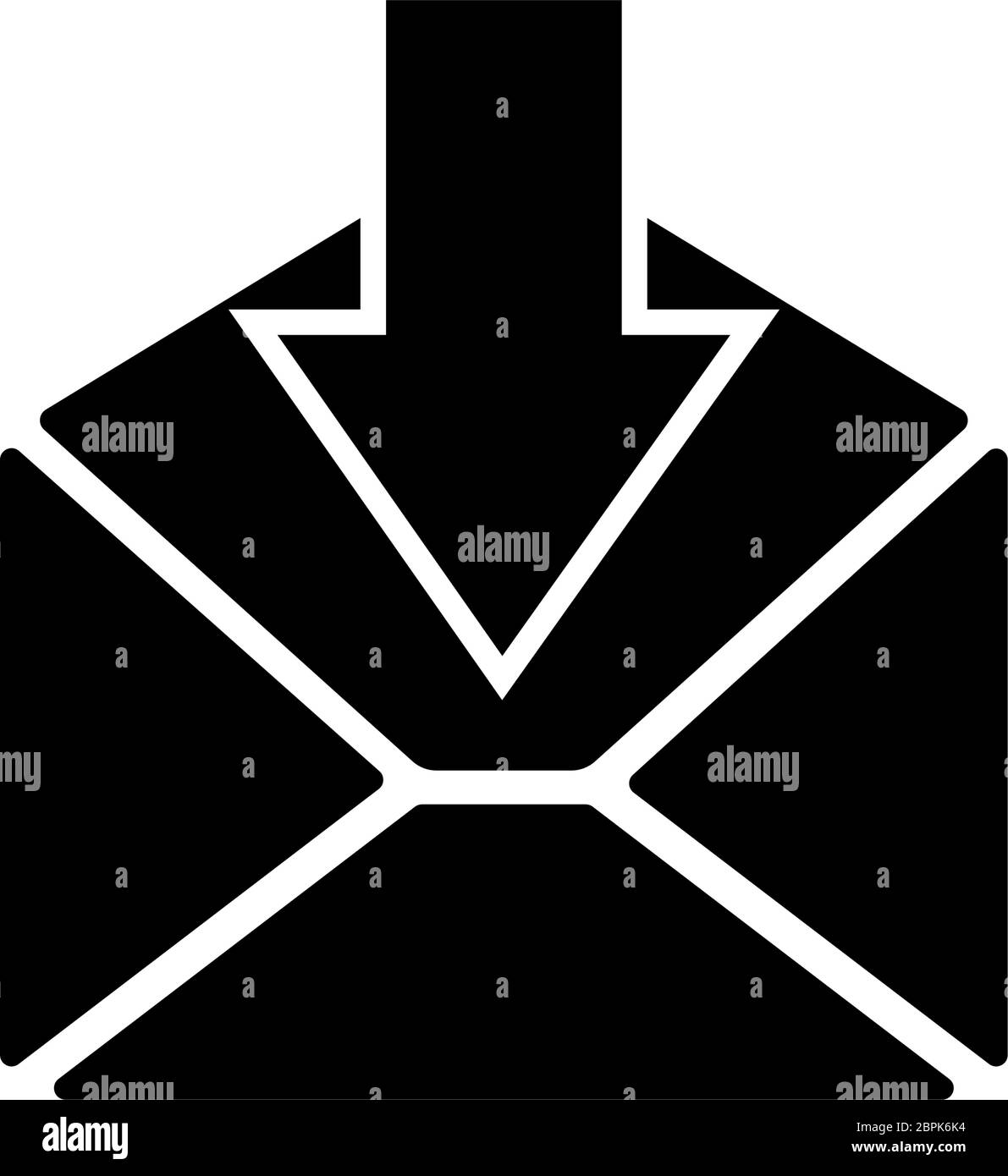 Courrier entrant, SMS, lettre de message. Illustration de l'icône ...