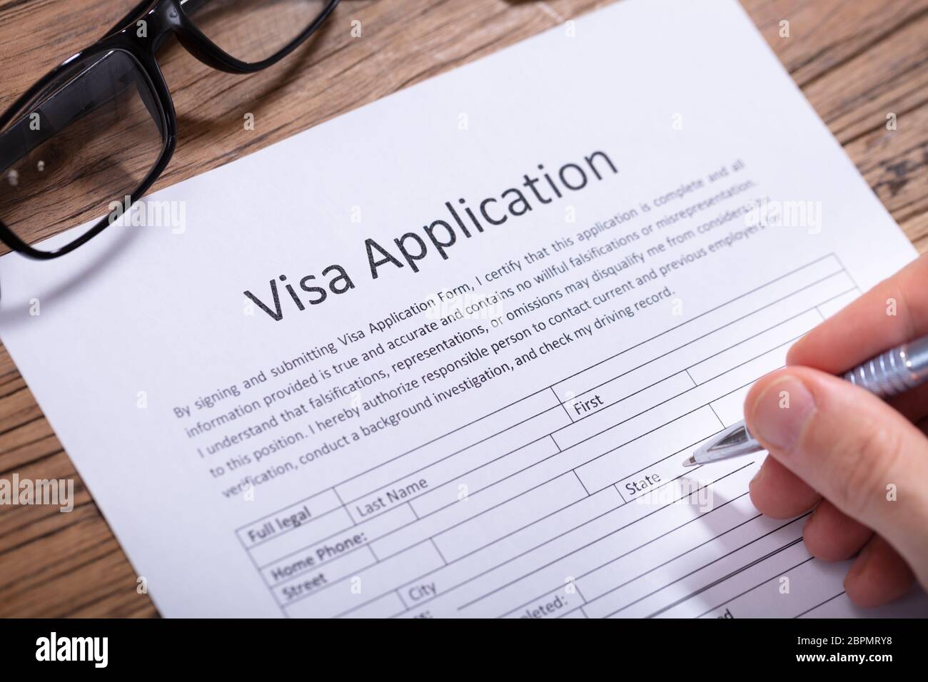 Formulario de solicitud de visa Banque de photographies et d’images à ...