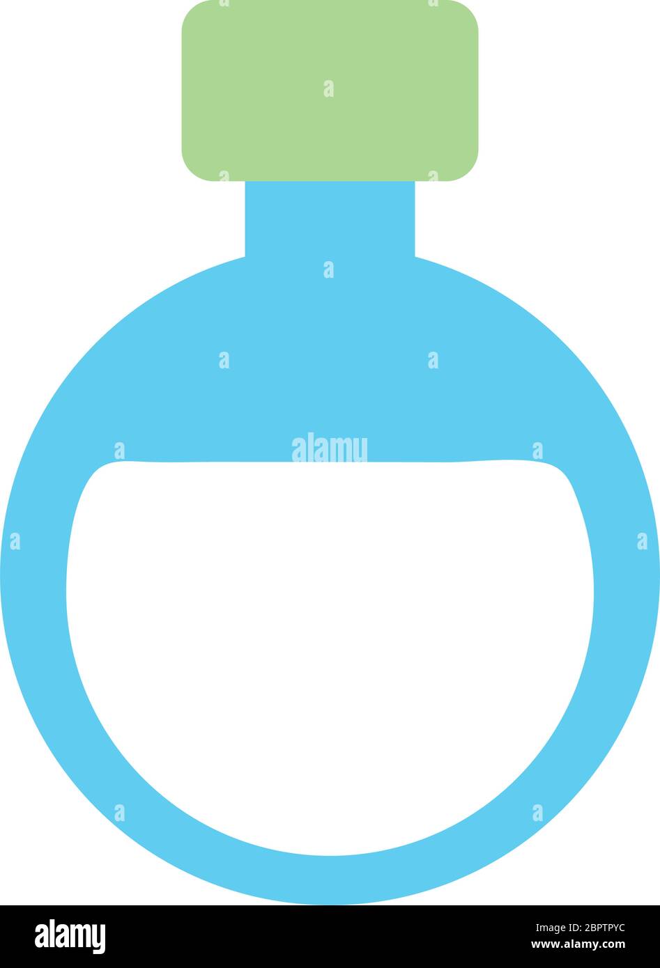 icône de flacon chimique sur fond blanc, style plat, illustration ...