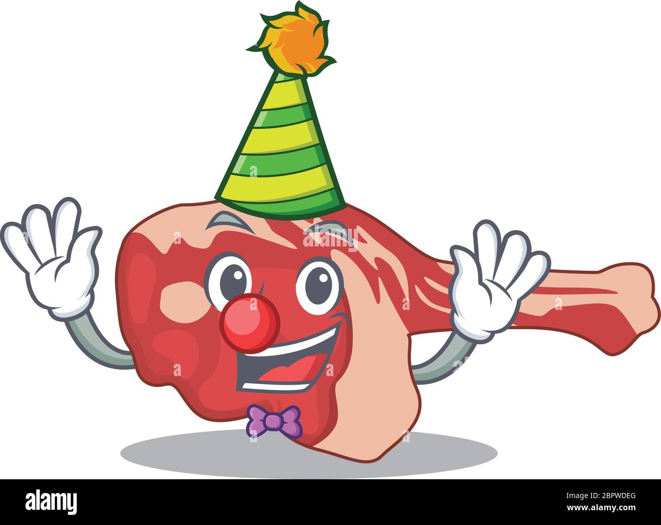 concept de dessin de personnage de dessin animé de smiley clown leg of ...