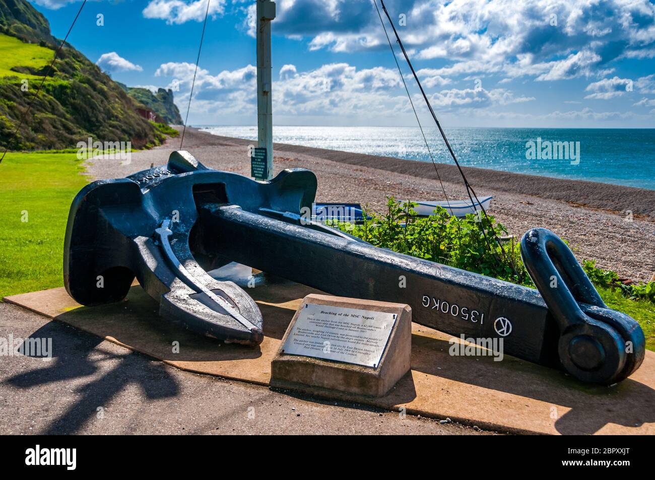 L'ancre de la MSC Napoli qui a fait naufrage à Branscombe beach Photo ...