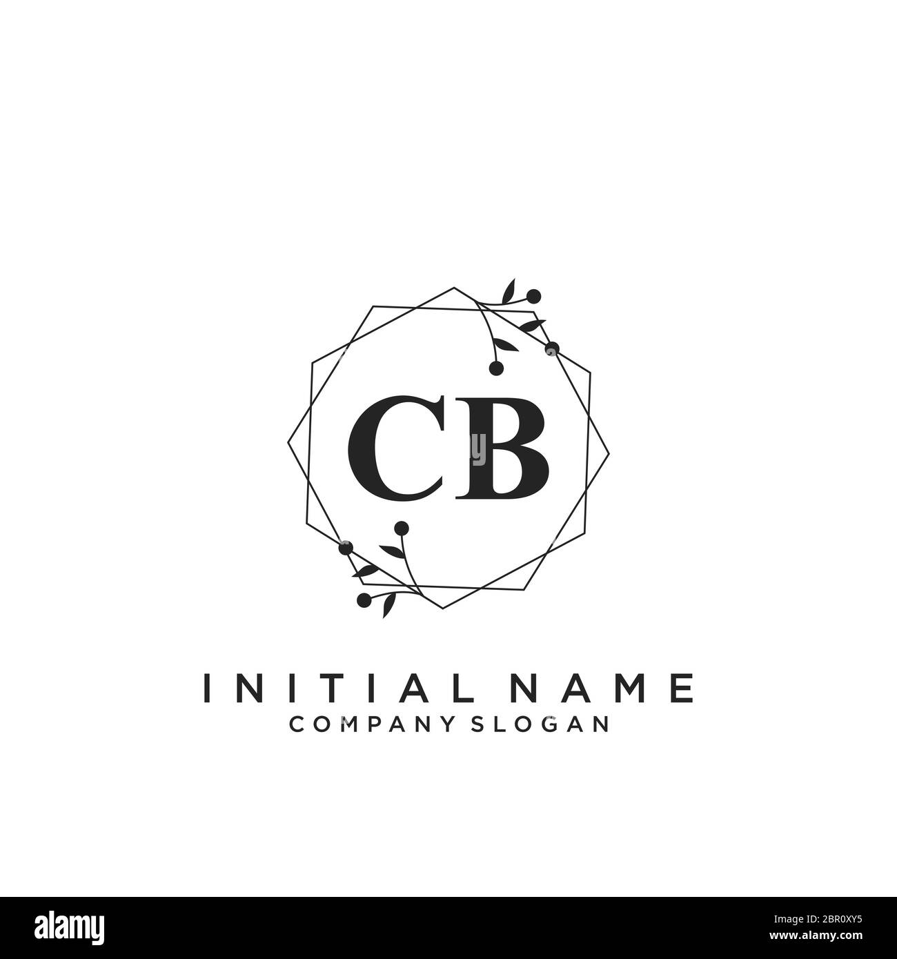 Logo initiales cb Banque d'images vectorielles - Alamy