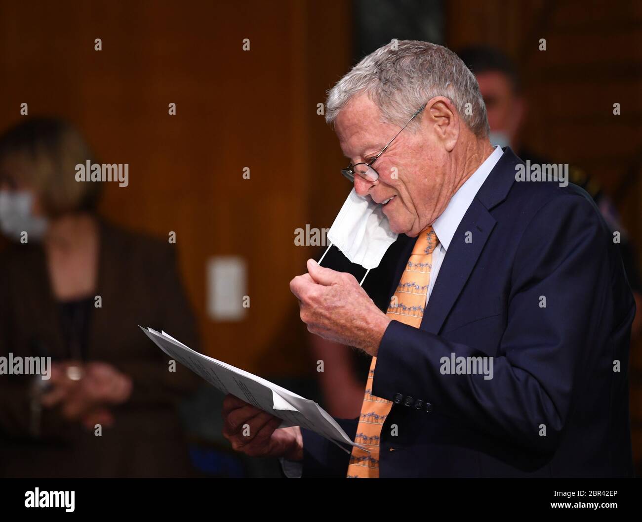 Washington, États-Unis. 20 mai 2020. Le sénateur James Inhofe (R-OK ...