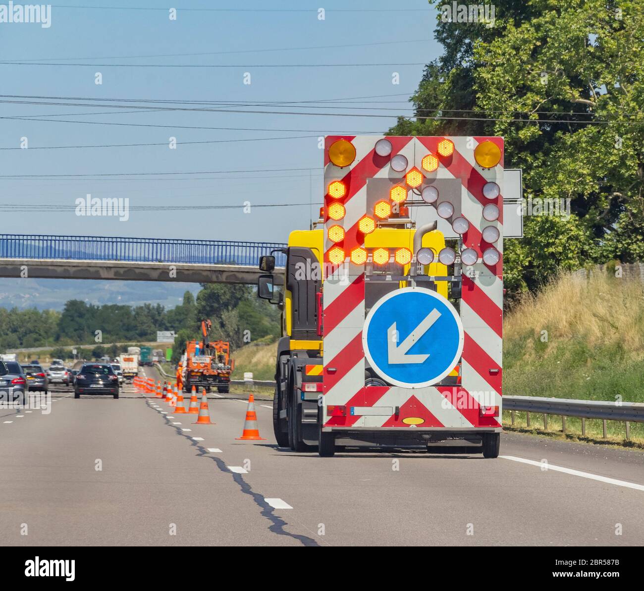 Panneau de signalisation mobile Banque de photographies et d’images à ...