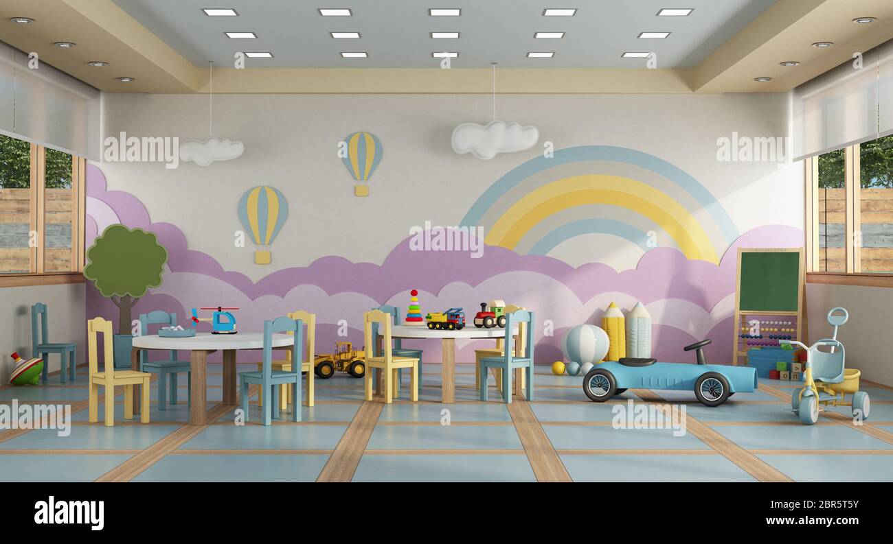 École Maternelle Classe Banque d'image et photos - Alamy
