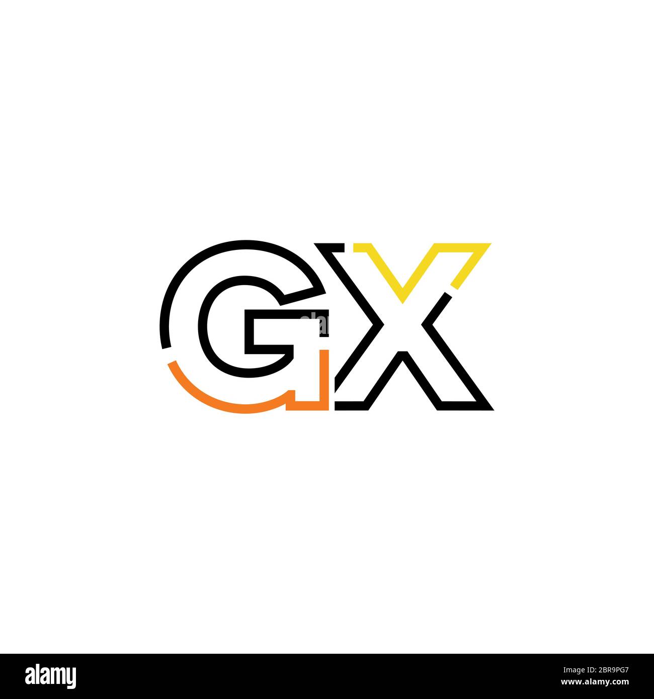 Logo gx Banque d'images vectorielles - Alamy