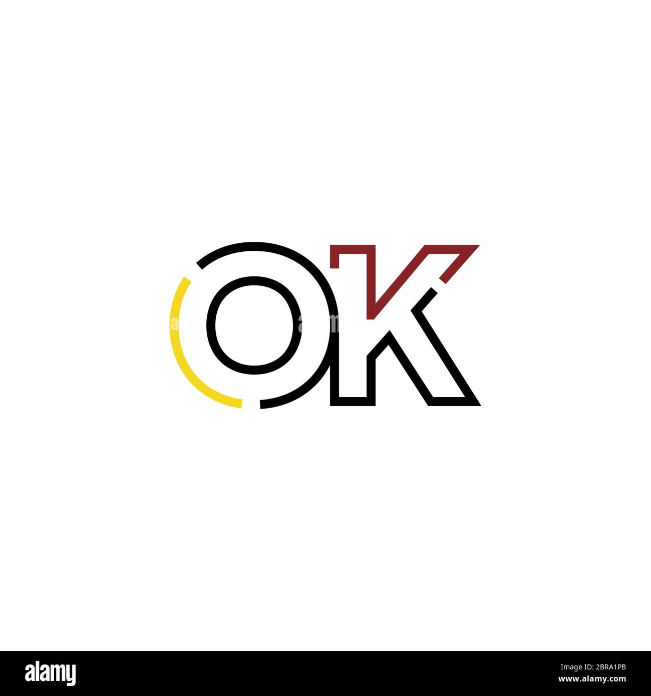 Ok logo Banque d'images vectorielles - Alamy