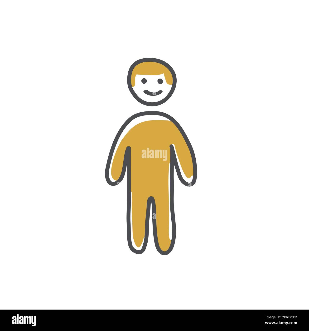 Stickman drawing Banque d'images vectorielles - Alamy