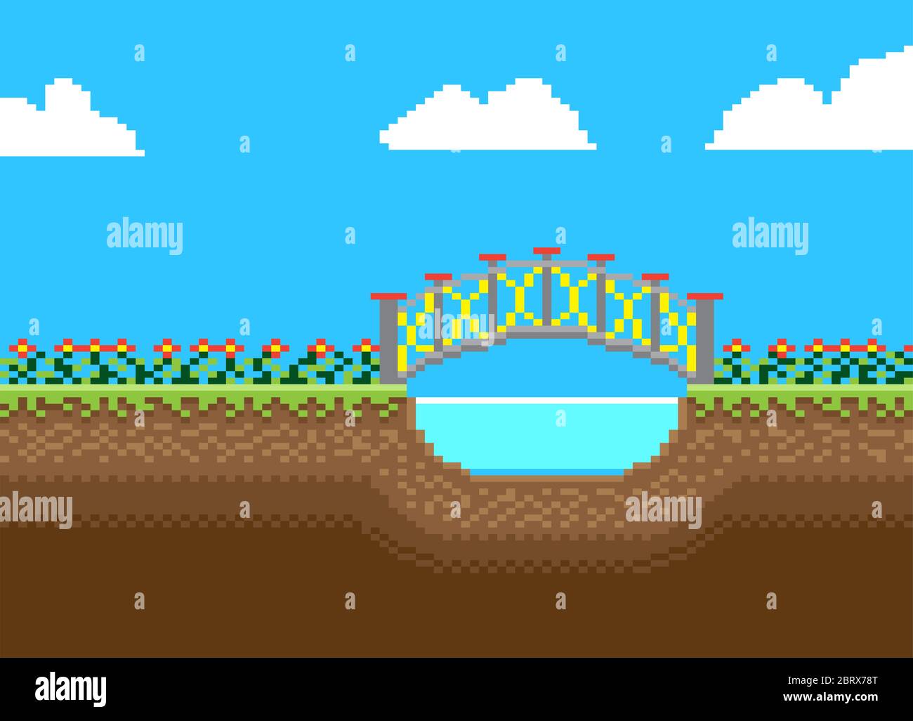 Pixel art style illustration world Banque de photographies et d’images ...