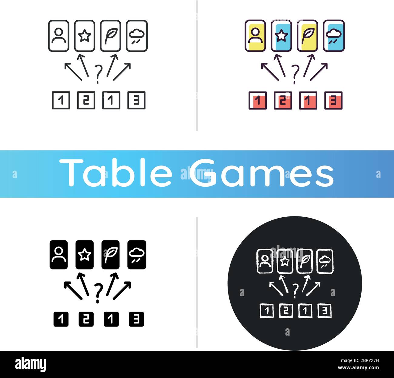 Logo de la collection deviner Banque d'images vectorielles - Alamy