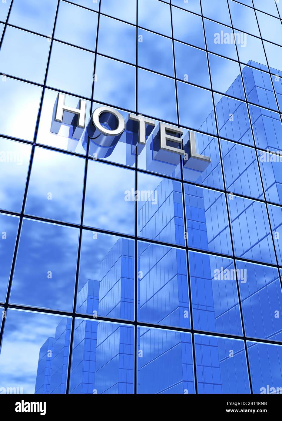 Modèle, design, projet, concept, plan, projet, hotel, façade, Skyline ...