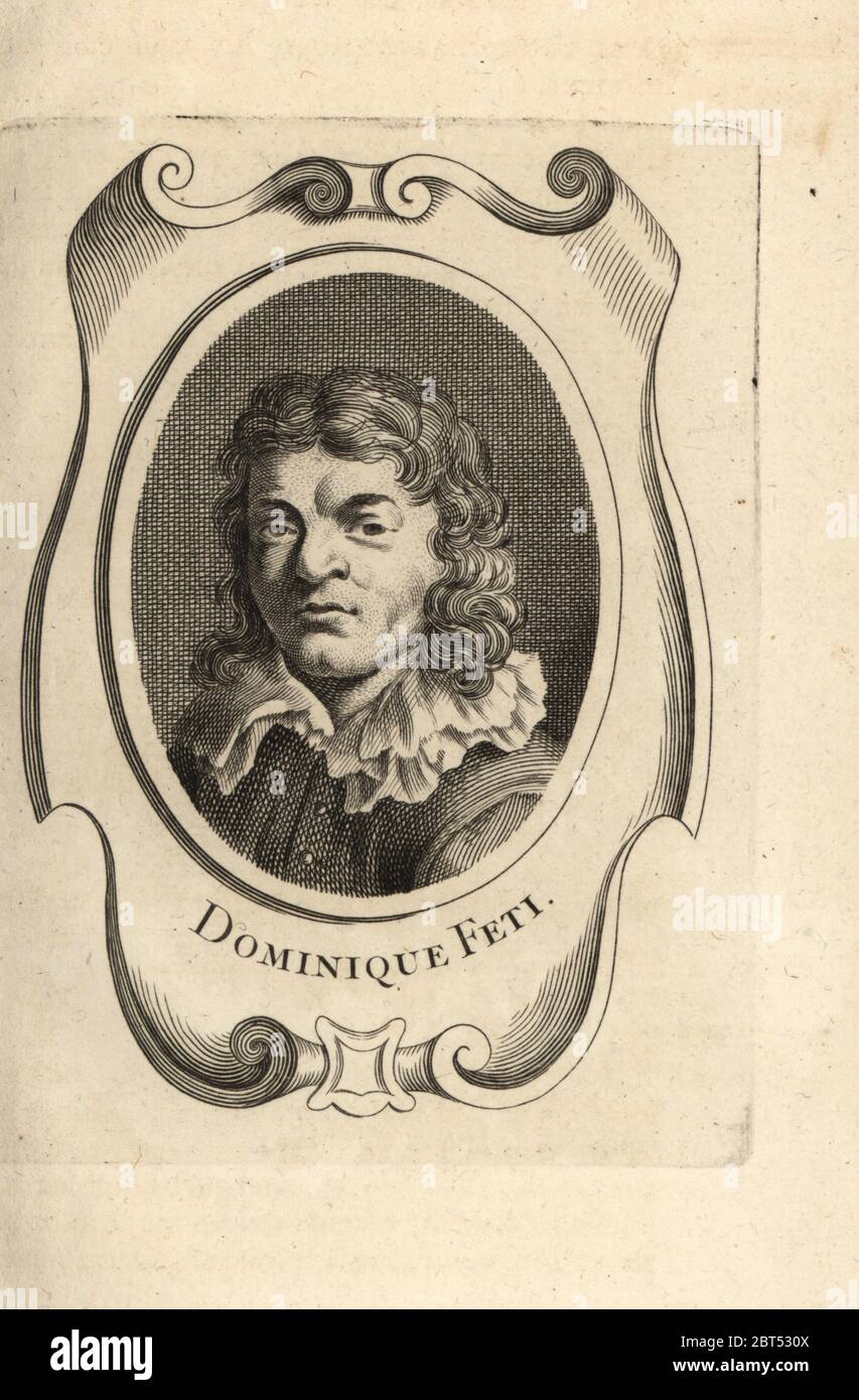 Portrait de Domenico Fetti, peintre baroque italien 1589-1623 ...