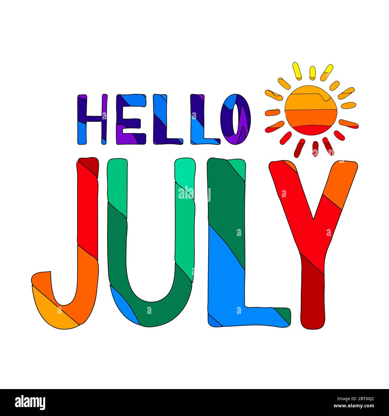 Hello july Banque de photographies et d’images à haute résolution - Alamy