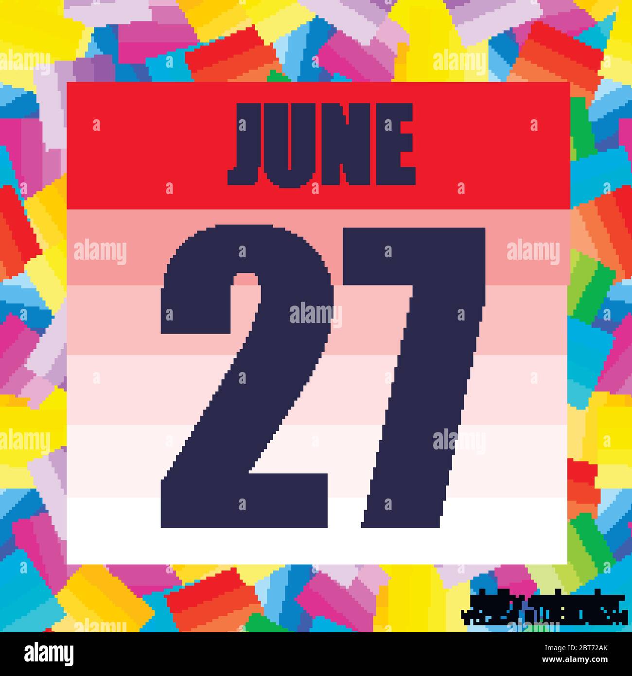 Le 27 juin Banque d'images vectorielles - Alamy