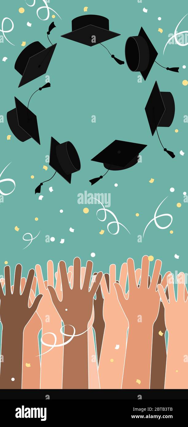 Planches de mortier de graduation Banque d'images vectorielles - Alamy